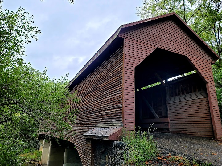 Meems Bottom Covered Bridge - Blue Maple